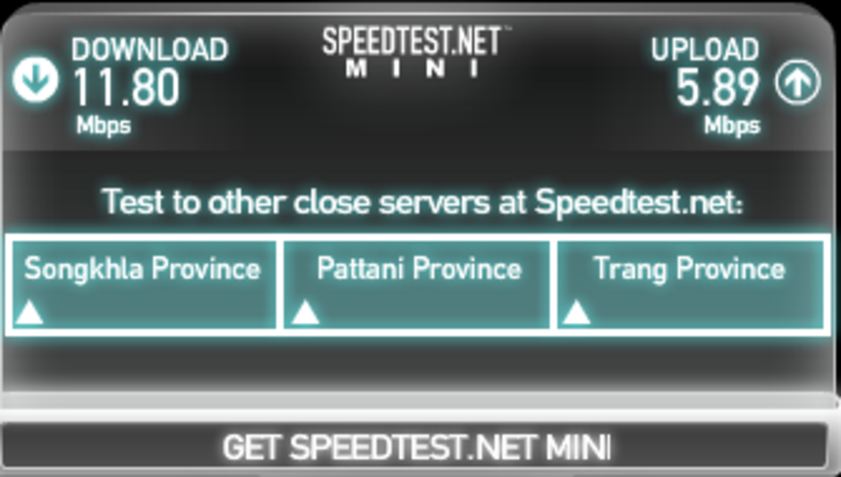 ทดสอบความเร็วอินเตอร์เน็ตด้วย speedtest.mini - GotoKnow